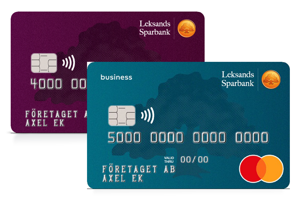 Kort för olika tillfällen | Betalkort | Kontokort | Leksands Sparbank